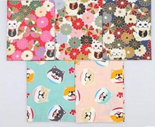 MoonyLI Cotton Fabric Patchwork Precut Fabric Scraps DIY Christmas Quilting Fabric Fat Quarters Precut Fabric Bundles Craft Christmas Party Supplies Printed Fabric 5050cm
