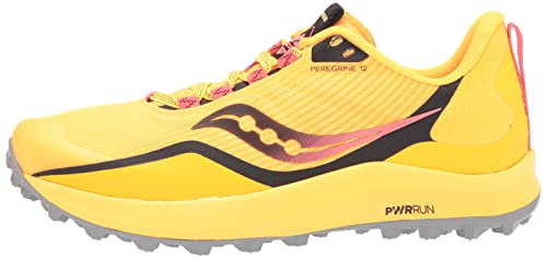 Saucony Women's Core Peregrine 12 Running Shoe, VIZIGLD/VIZIRED, 8