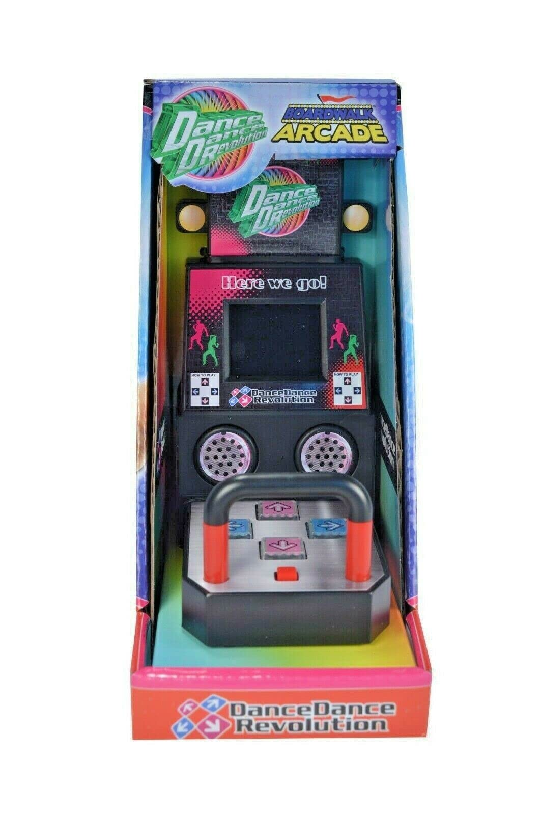 Tiny Arcade Boardwalk Arcade Dance Dance Revolution, Red, Miniature
