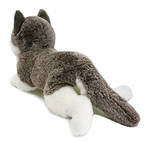Ice King Bear Lifelike Siberian Wolf Stuffed Animal - Plush Toy - 14 Inches Length (Original)