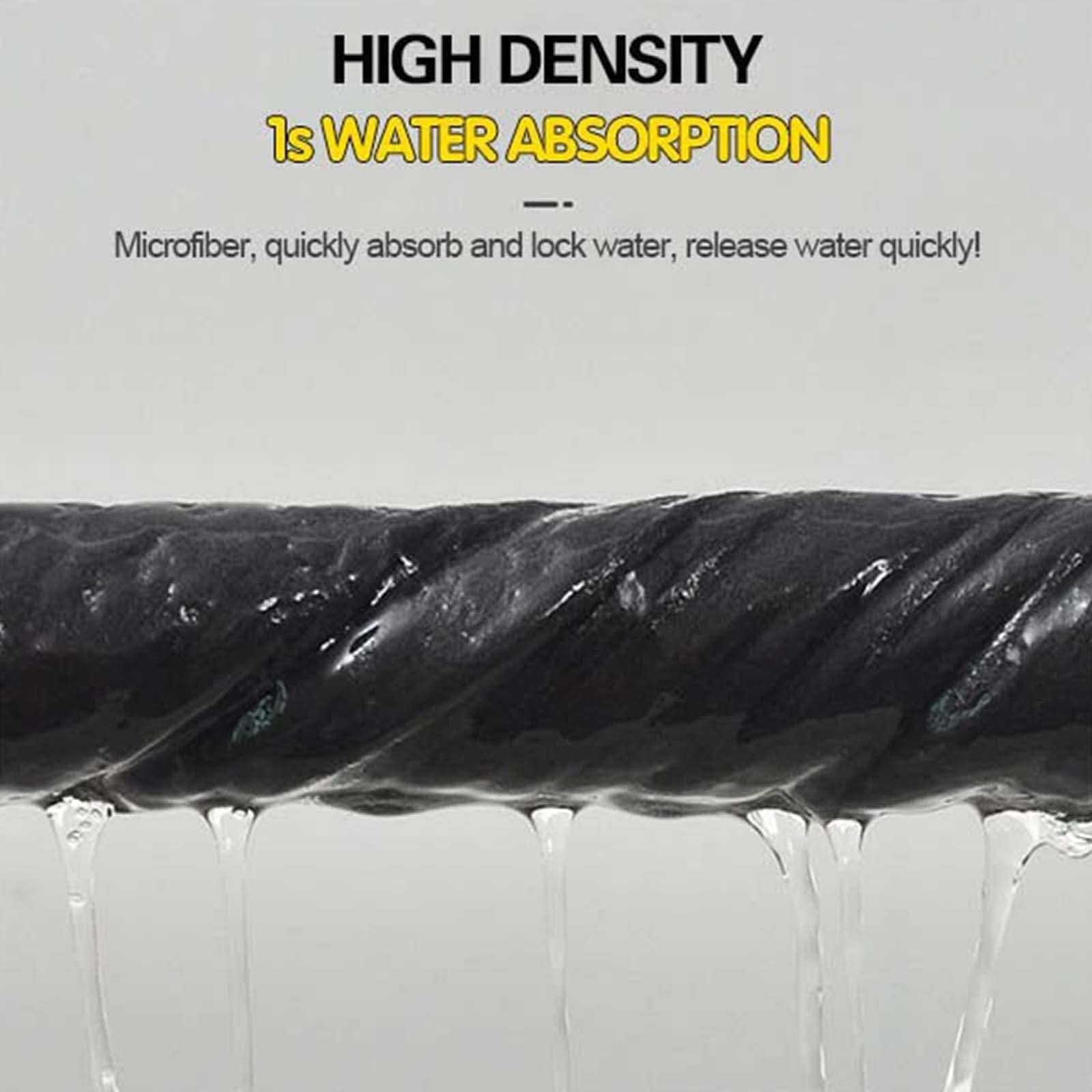 DASHENRAN Thickened Magic Cleaning Cloth, Microfiber Glass Cleaning Cloths, All-Purpose Microfiber Towels, Streak Free Reusable Microfiber Cleaning Rag for Windows,Glass,Car(Black 5Pcs)