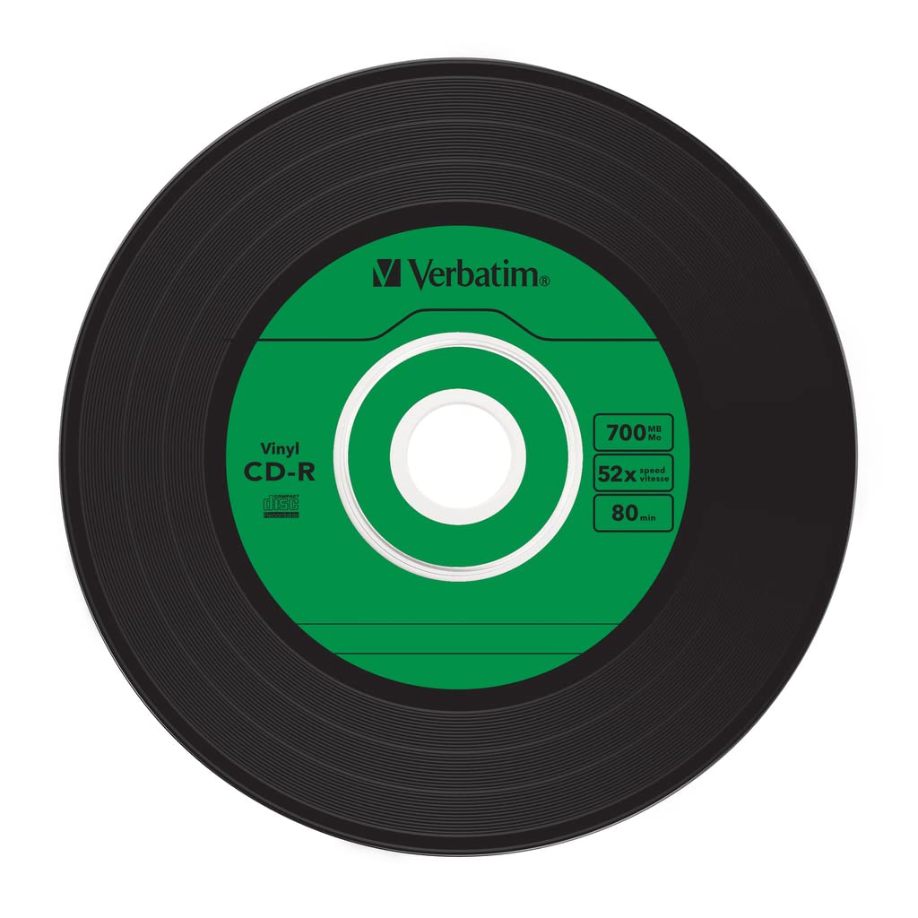 Verbatim 43426 52x Vinyl CD-R - Slim Case 10 Pack