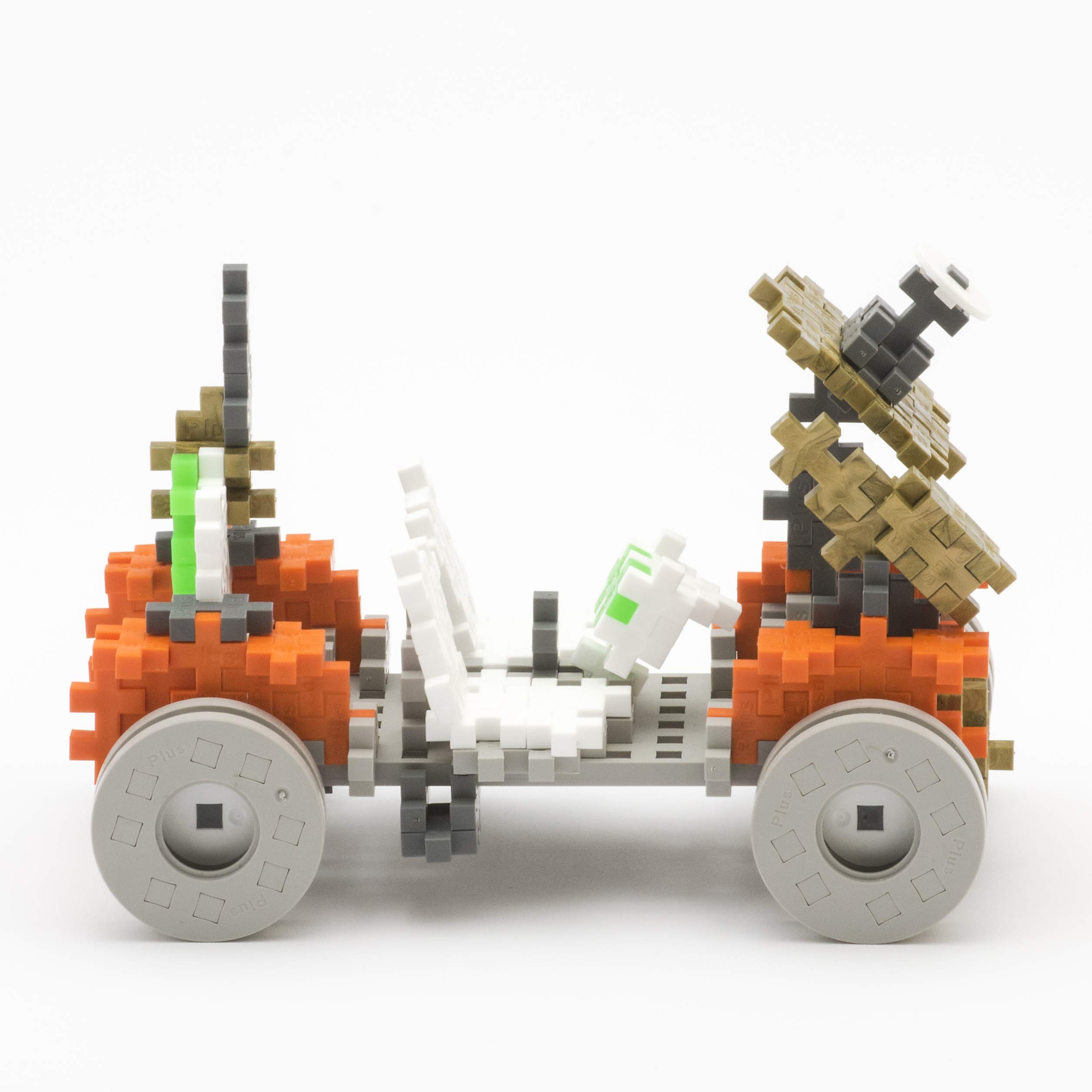 PLUS PLUS - GO! Lunar Rover - 200 Pieces - Model Space Vehicle Building Stem/Steam Toy, Interlocking Mini Puzzle Blocks for Kids