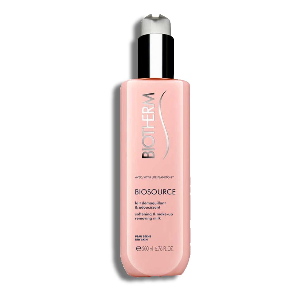 Biotherm Biosource Softening and Make-Up Removing Milk, for Dry Skin, 6.76 Ounce