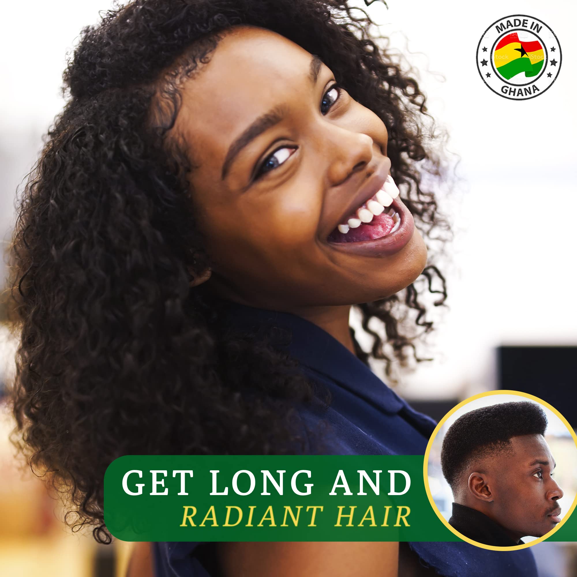 Kings Naturals Anti Dandruff and Hair Growth 10.5oz Moisturizing Hair and Scalp Treatment with Brown