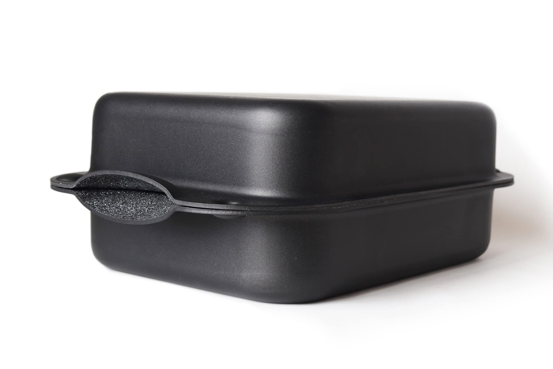DaTerra Cucina Covered Roaster - With Natural Nonstick Ceramic Coating, Safe For StoveTop and Oven Use