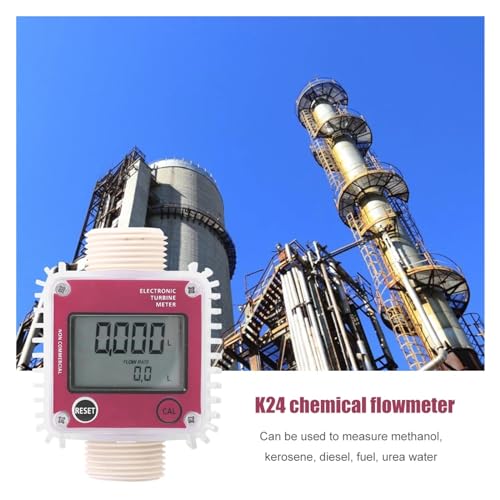 Flow Meter Digital Oil Fuel Flow Meter Gauge for Liquid Water Flow Measuring Instrument for Chemical Industry High Stability and Convenient Operation