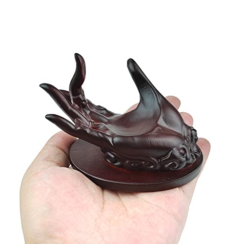 OmyLens Hand Shape Crystal Ball Stand Sphere Display, Natural Healing Feng Shui Glass Orb Holder Base Statue Decoration, for 30mm-60mm Sphere