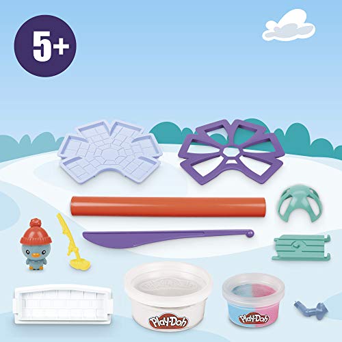 Play-Doh Builder Igloo Mini Animal Building Kit for Kids 5 Years and Up with 2 Cans, Non-Toxic - Easy to Build DIY Craft Set