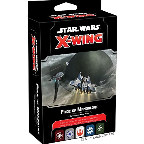 Star Wars X-Wing 2nd Edition Miniatures Game Pride of Mandalore REINFORCEMENTS Pack - Strategy Game for Kids & Adults, Ages 14+, 2 Players, 30-45 Minute Playtime, Made by Atomic Mass Games