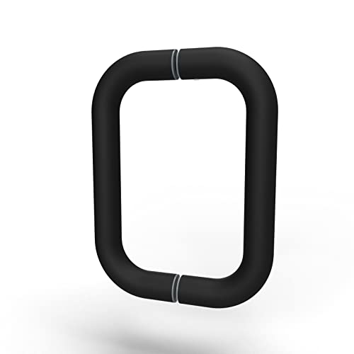 CKB 6" Shower Door Handle, Back to Back Shower Door Pull Compatible with 1/4" to 1/2" Thickness Glass for Glass Shower Doors, Matte Black with 304 Stainless Steel.
