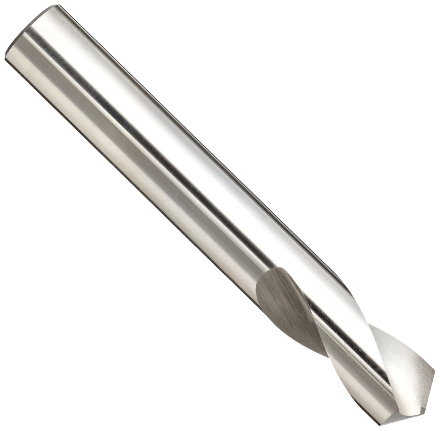 YG-1 - 2241L High Speed Steel NC Spotting Drill Bit, Uncoated (Bright), Straight Shank, Slow Spiral, 120 Degree, 3/8" Diameter x 3-1/2" Length (Pack of 1)