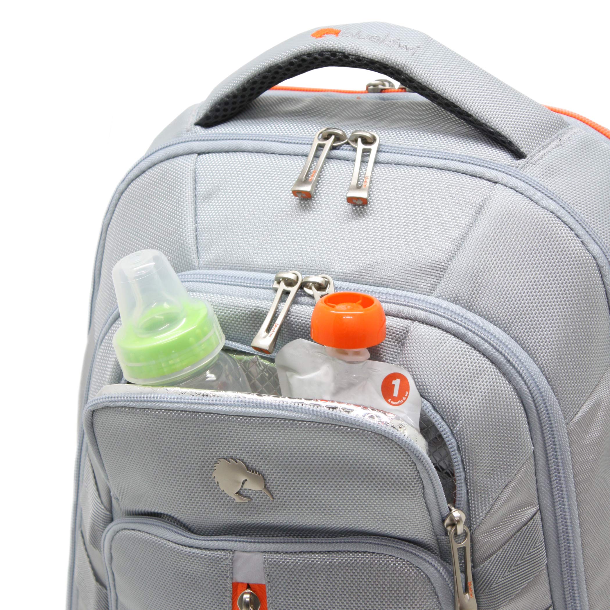 Bluekiwi HAPU Lightweight Portable Diaper Backpack Bag with Innovative Changing Station, Ample Storage, XL Insulated Pocket, and Dedicated iPad | Tablet Pocket