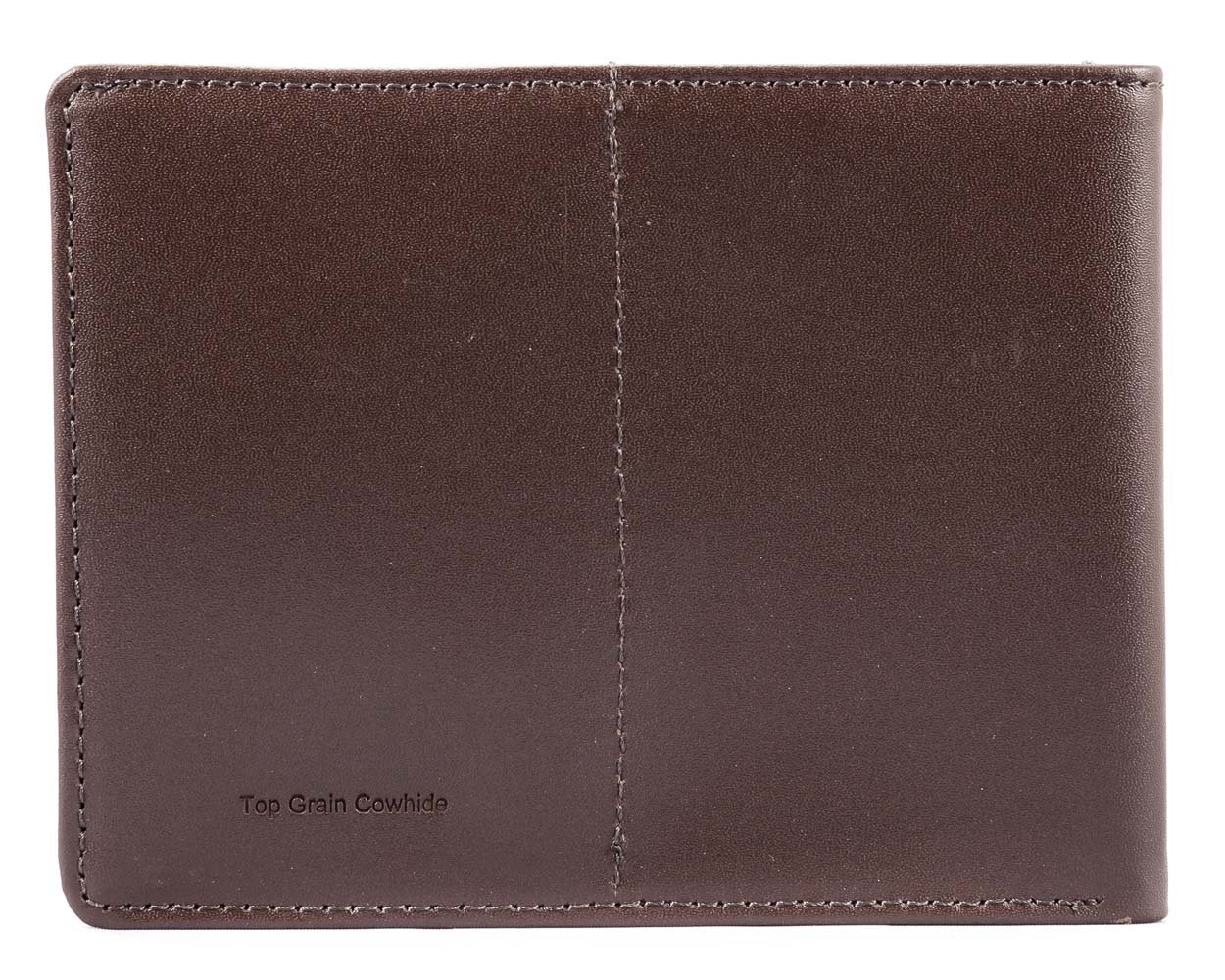 Big Skinny Men's Super Stretch Skinny Leather Bi-Fold Slim Wallet, Holds Up to 30 Cards, Brown (SKNYLSSBR)