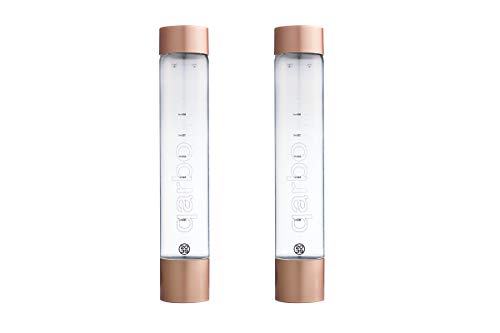 Twenty39 qarbo sparkling water maker Party Bundle with 4 bottles, and 3 aircharge caps (Bronze)