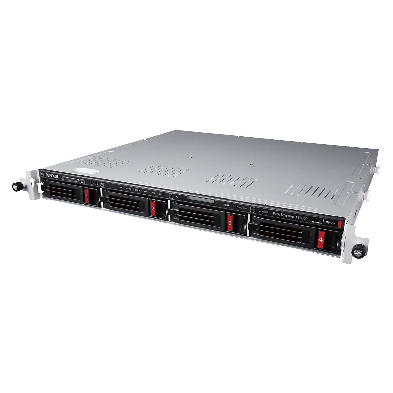 BUFFALO TeraStation 6400RN 32TB (4x8TB) Rackmount NAS with HDD Included + Snapshot Protection Against Ransomware / 4 Bay / 10GbE / Storage Server/NAS Server/NAS Storage/Network Storage/File Server