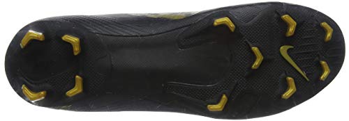 NIKE Men's Footbal Shoes, Black Black MTLC Vivid Gold 077, 9.5