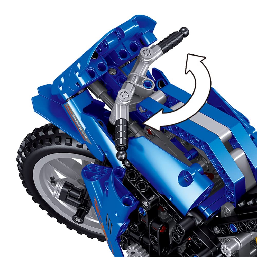 DAHONPA 0479 Motorcycle Building Bricks Set, 579 Pieces Model Toy, Gift for Kid and Adult.