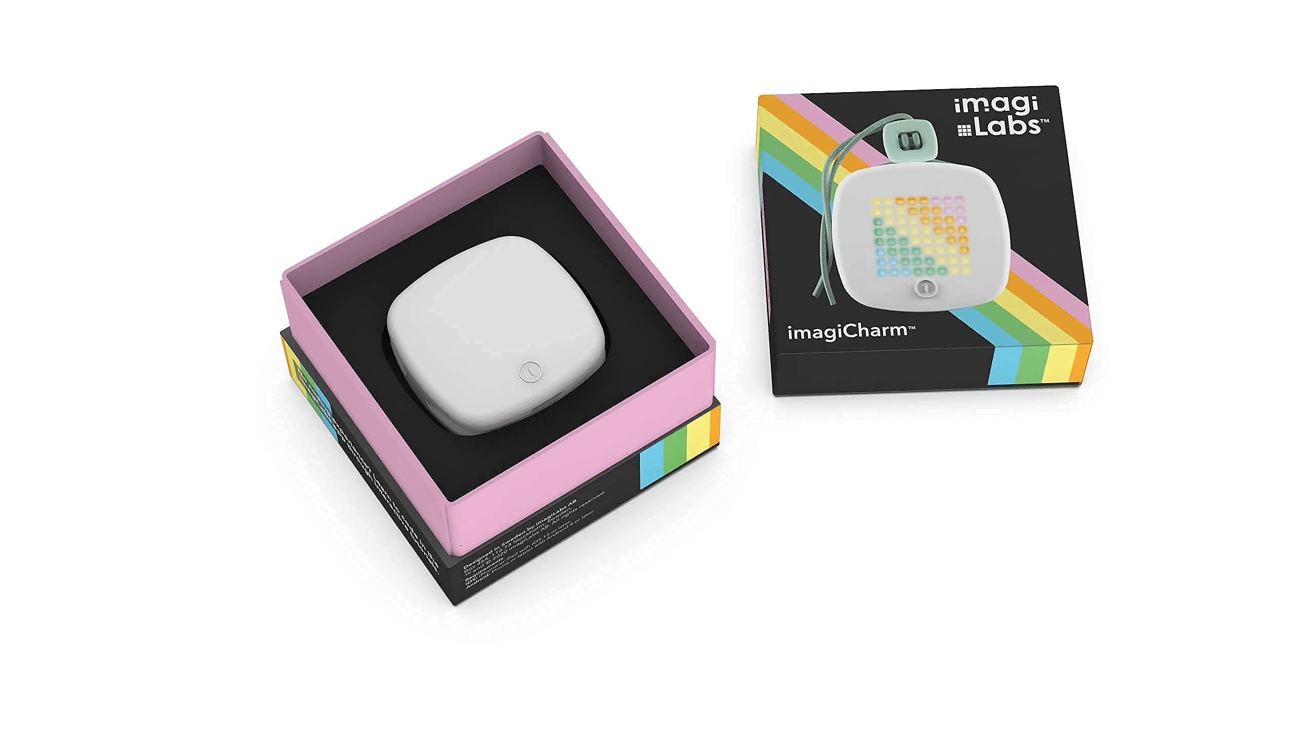 imagiCharm - STEM Educational Coding Toy for Kids - Programmable Accessory Pairs with Mobile-Based Game to Create and Bring to Life Your Own Pixel Art - Gift for Girls and Boys Age 8-13+