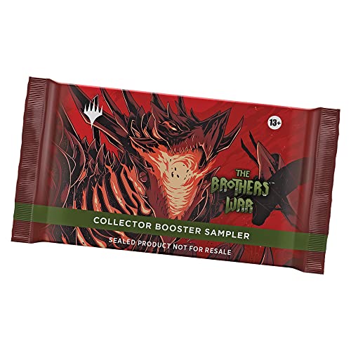 Magic: The Gathering The Brothers’ War Retro-Frame Commander Deck - Mishra’s Burnished Banner (Blue-Black-Red) + Collector Booster Sample Pack