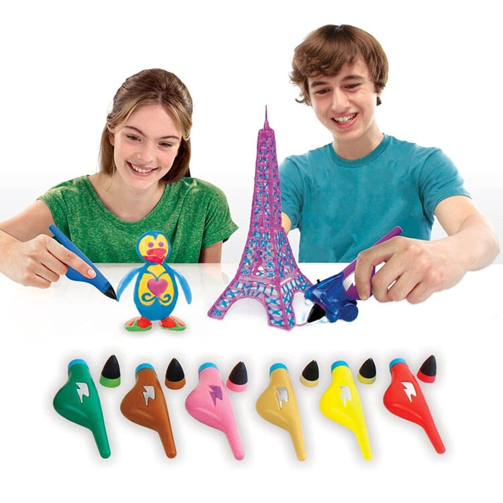 IDO3D ULTRA - 8 Pen Set - Zoo Animals and Landmarks, Create 3D Arts and Crafts, Drawing and Painting Supplies