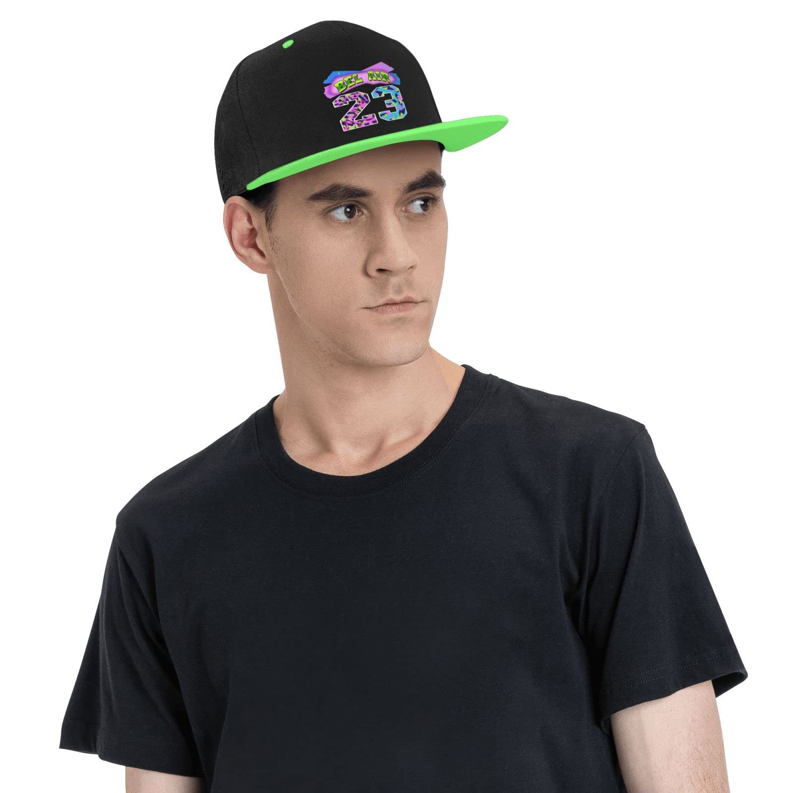 Birsppy KEUJHFQ Green 23 Hat Men Women 80s 90s Theme Party Hip-Hop Baseball Caps Cool Hats