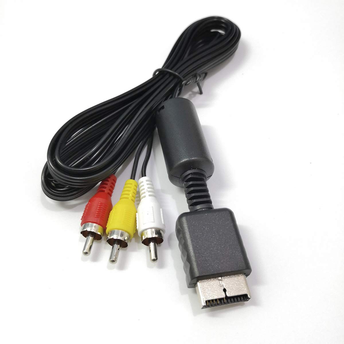 Composite AV to RCA Cable Cord for Sony Playstation PS2 PS3 PSX Video Cable (6 ft)