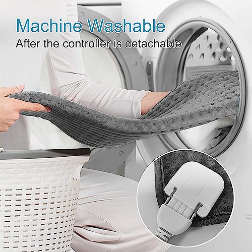 KOTOFATA Quick Heat pad Heating Pads for Cramps Shut Off, Back Pain and Cramp Treatment Pads Soft and Comfortable Fabric Pads with LCD Screen to Keep Warm in Winter