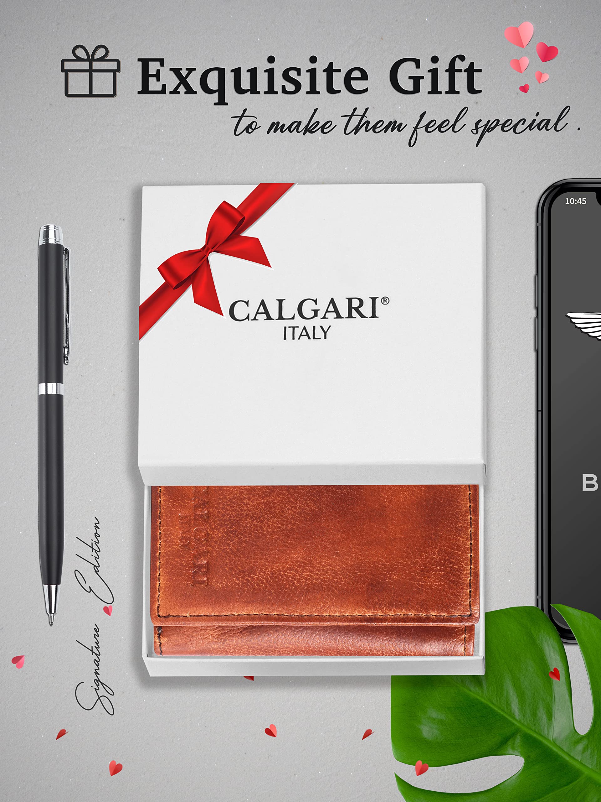 CALGARIยฎ Italian Luxury Leather Wallets For Men | Trifold