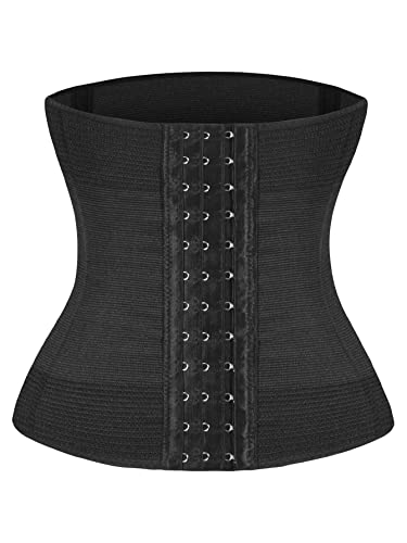 Verdusa Women's Underbust Sport Girdle Waist Trainer Slimming Corsets Hourglass Body Shaper Black S