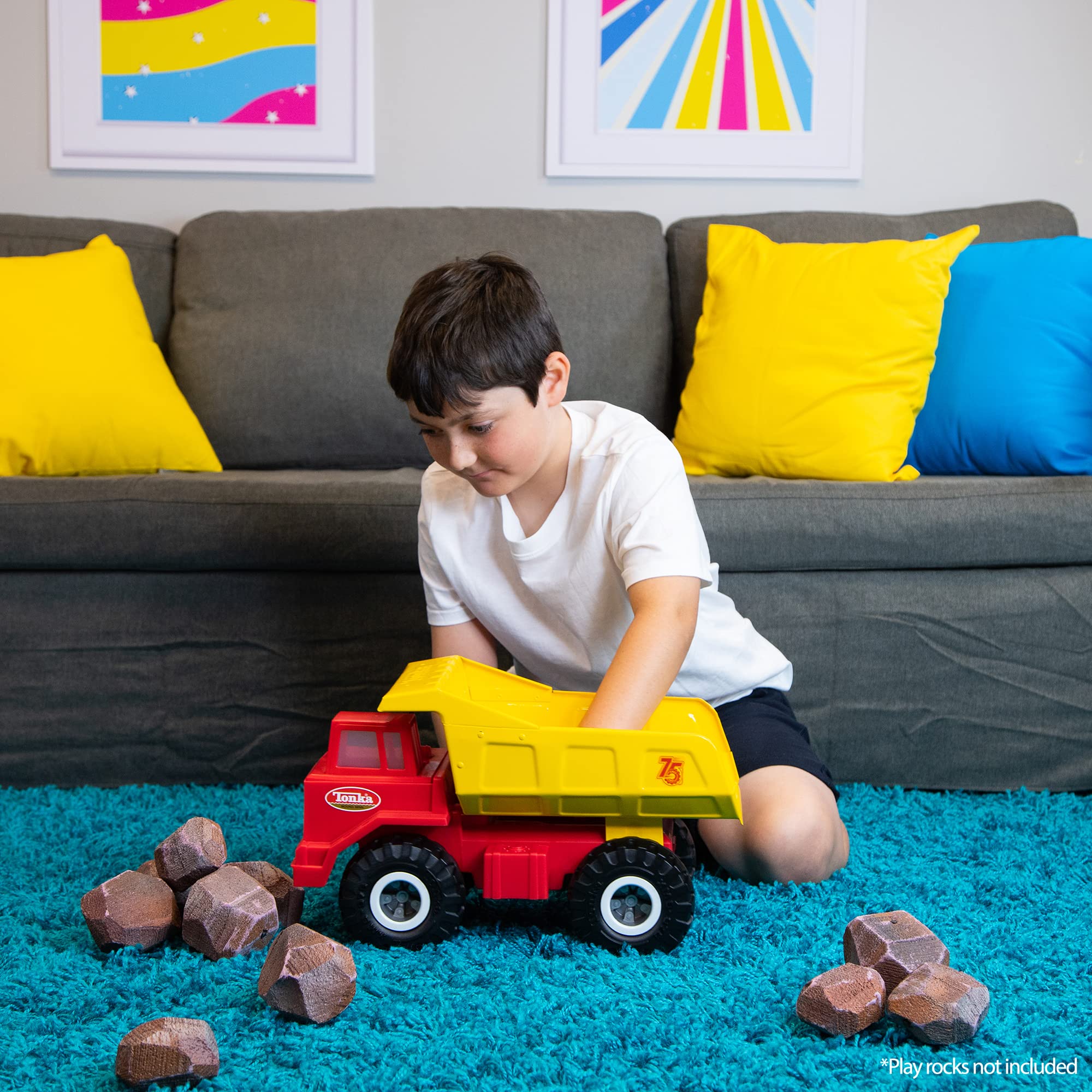 Tonka - Steel Classics, Commemorative 1968 Mighty Dump Truck, 75th Anniversary - Amazon Exclusive - Frustration-Free Packaging (FFP), Unisex Children