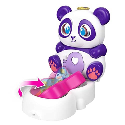 Polly Pocket GTM58β Flip & Find Panda Compact, Flip Feature Creates Dual Play Surfaces, Micro Doll, Panda Figure & Surprise Reveals, Great Gift for Ages 4 Years Old & Up, 10.0 cm*5.0 cm*9.0 cm