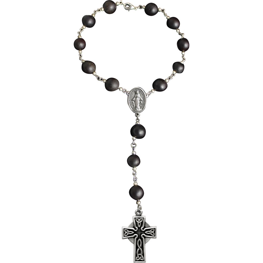Cathedral Art (Abbey & CA Gift Celtic Cross Car Rosary, Multicolor, 5.00" x 5.00"