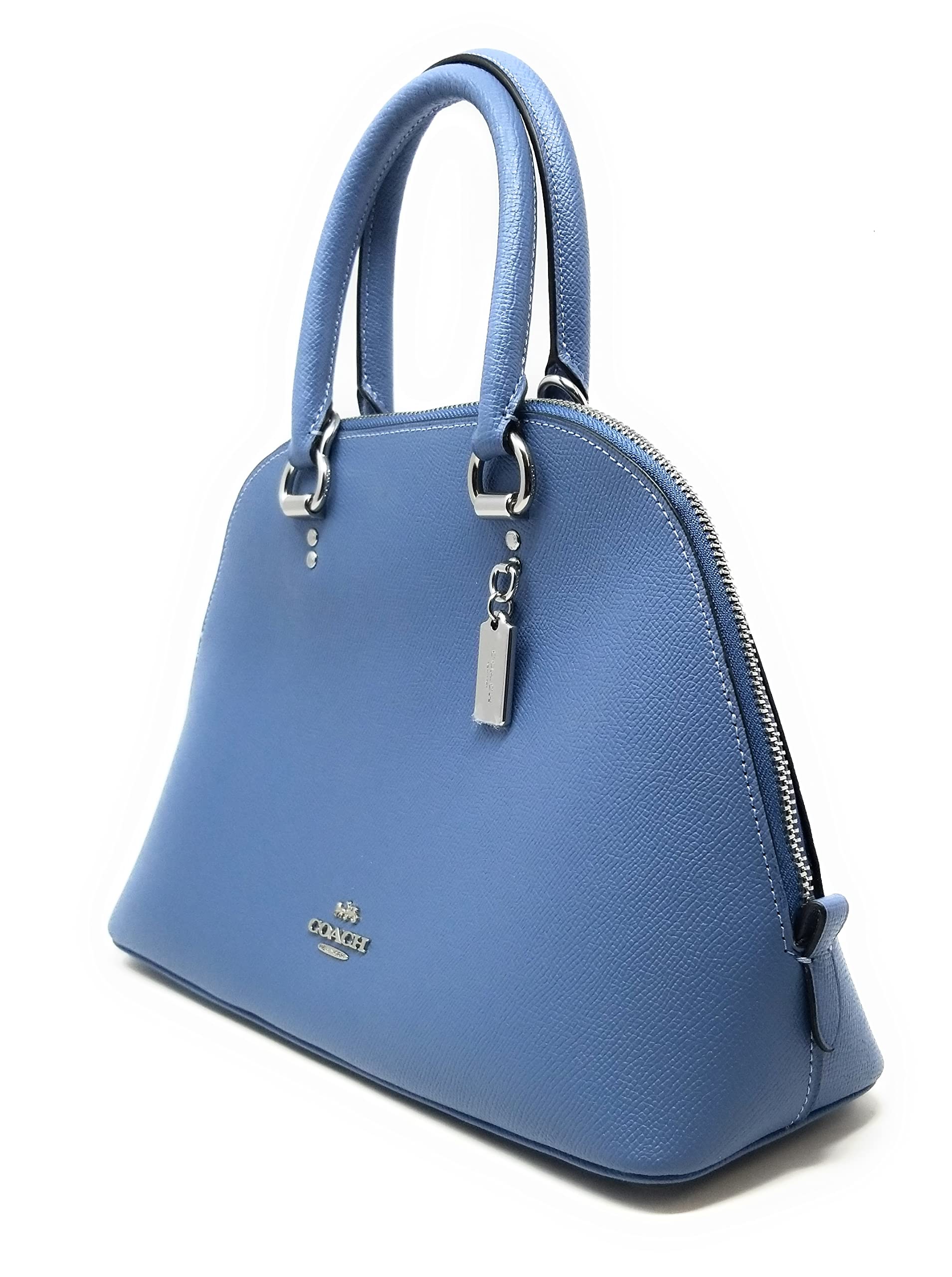 COACH Women's Katy Satchel in Crossgrain Leather (Indigo)