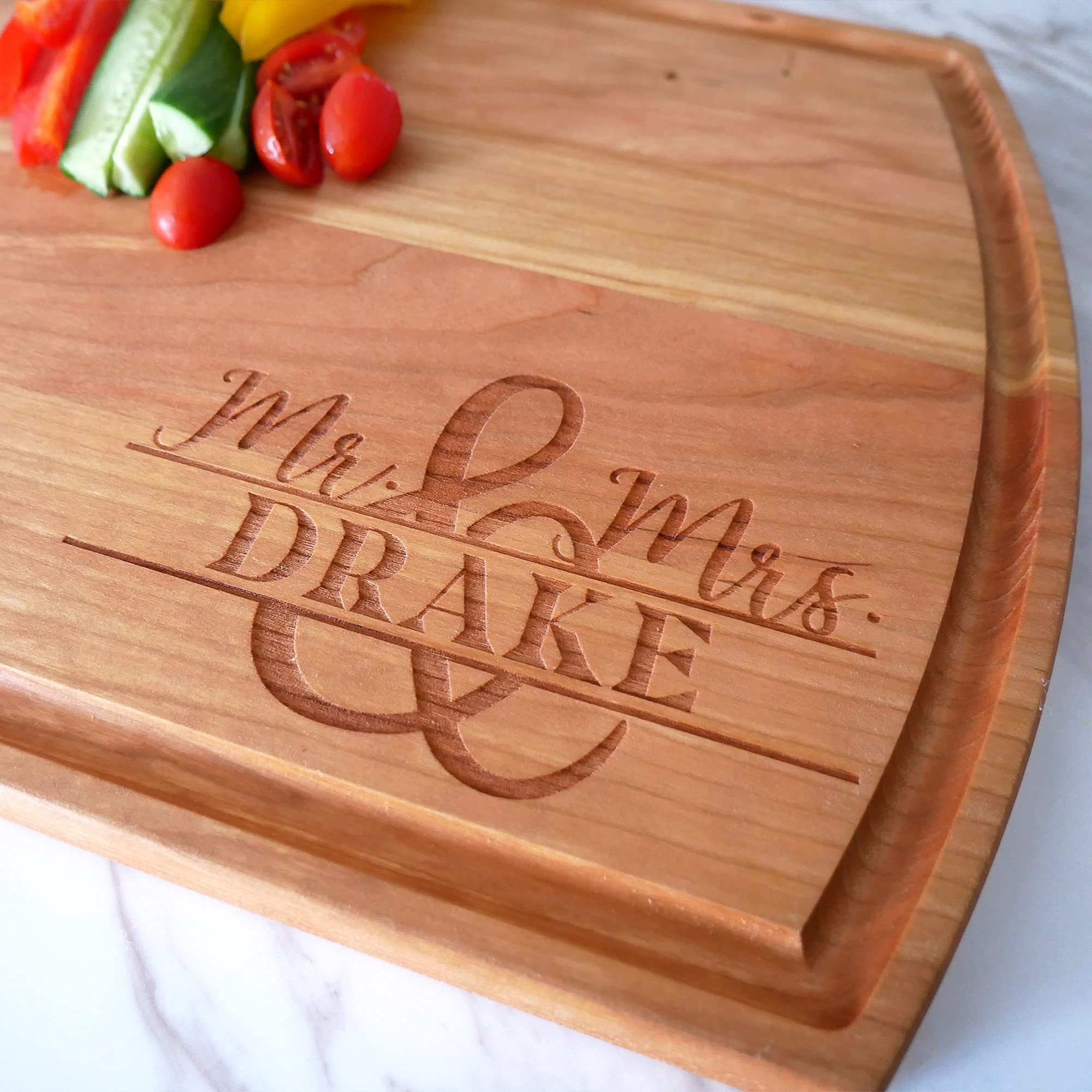 Engraved Cutting Boards Personalized Wooden Gift for Kitchen - Unique Custom Designs & Different Sizes - Personalized Engraved Wood Custom Cutting Boards for Weddings, Anniversaries & Housewarmings