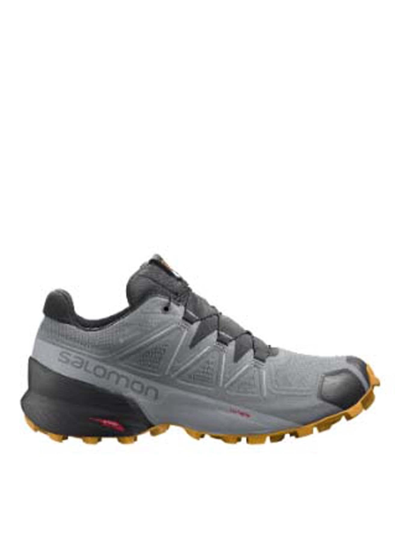 Salomon Speedcross 5 Gore-tex Trail Running Shoes for Men, Monument/Black/Saffron, 11