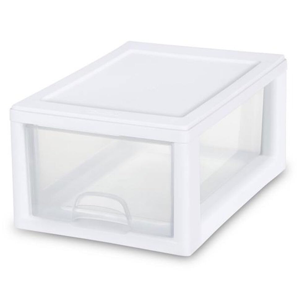 IFFANY Small Box Modular Stacking Storage Drawer Container Closet (6 Pack), IFFANY354