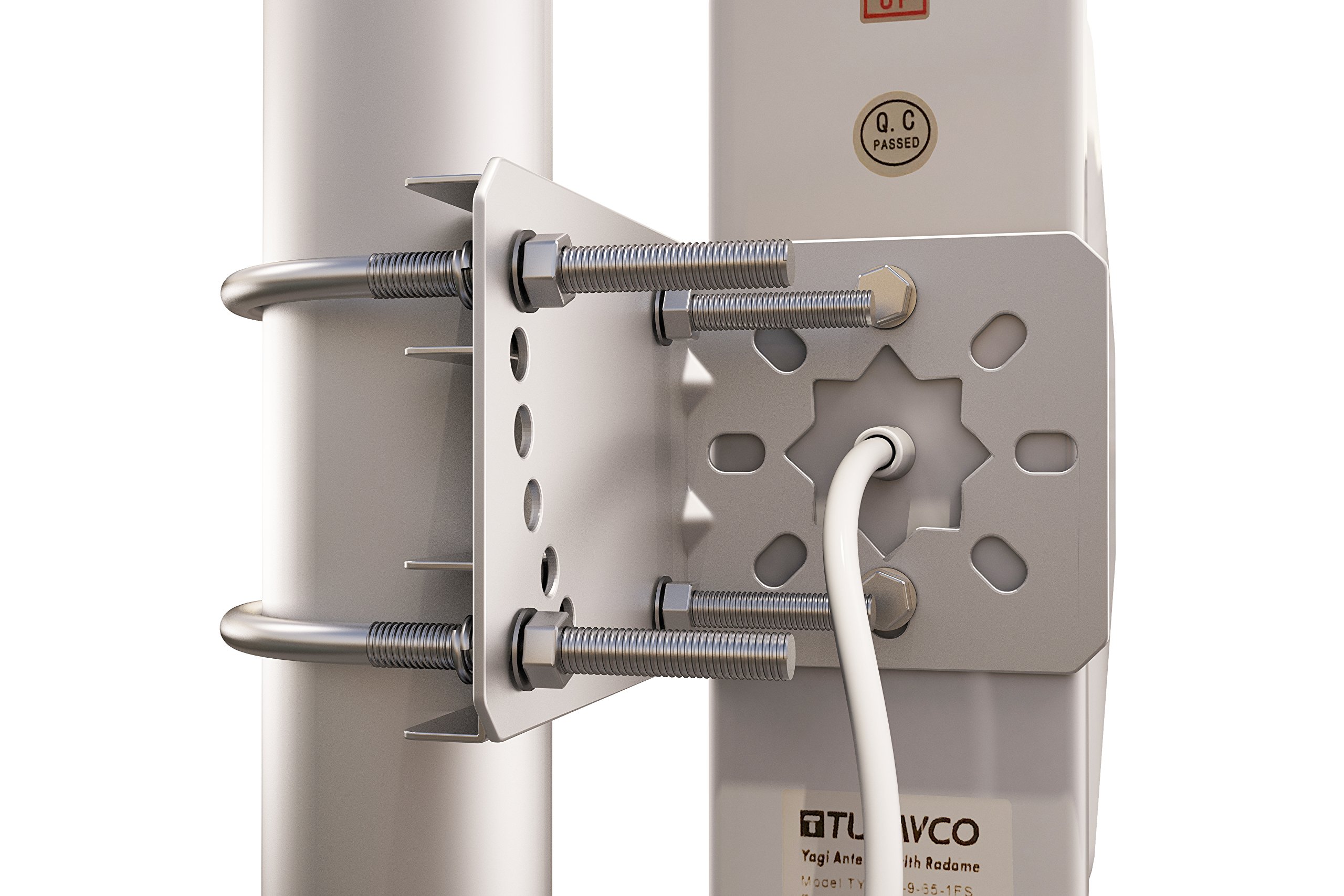 Yagi Directional Antenna 3G/4G/LTE 9dBi 806MHz-960MHz and 1.7-2.5GHz 2FT Cable w/ 2FT SMA Male Cable to TS-9 Adapter - Cell Phone Signal Log Periodic Cellular - Tupavco TP514