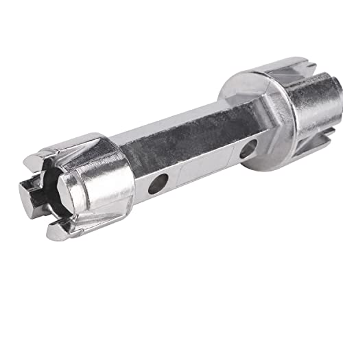 Houstawax 2 IN 1 Tub Drain Remover Wrench Aluminum Dumbell Wrench Tub Drain Tool Kitchen Sink Baskets Wrench Bathtub Drains Wrench Heavy Duty