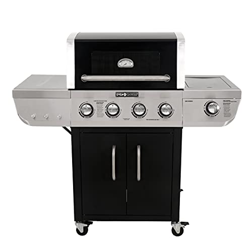 Even Embers GAS1466AS Four Burner Grill, Black
