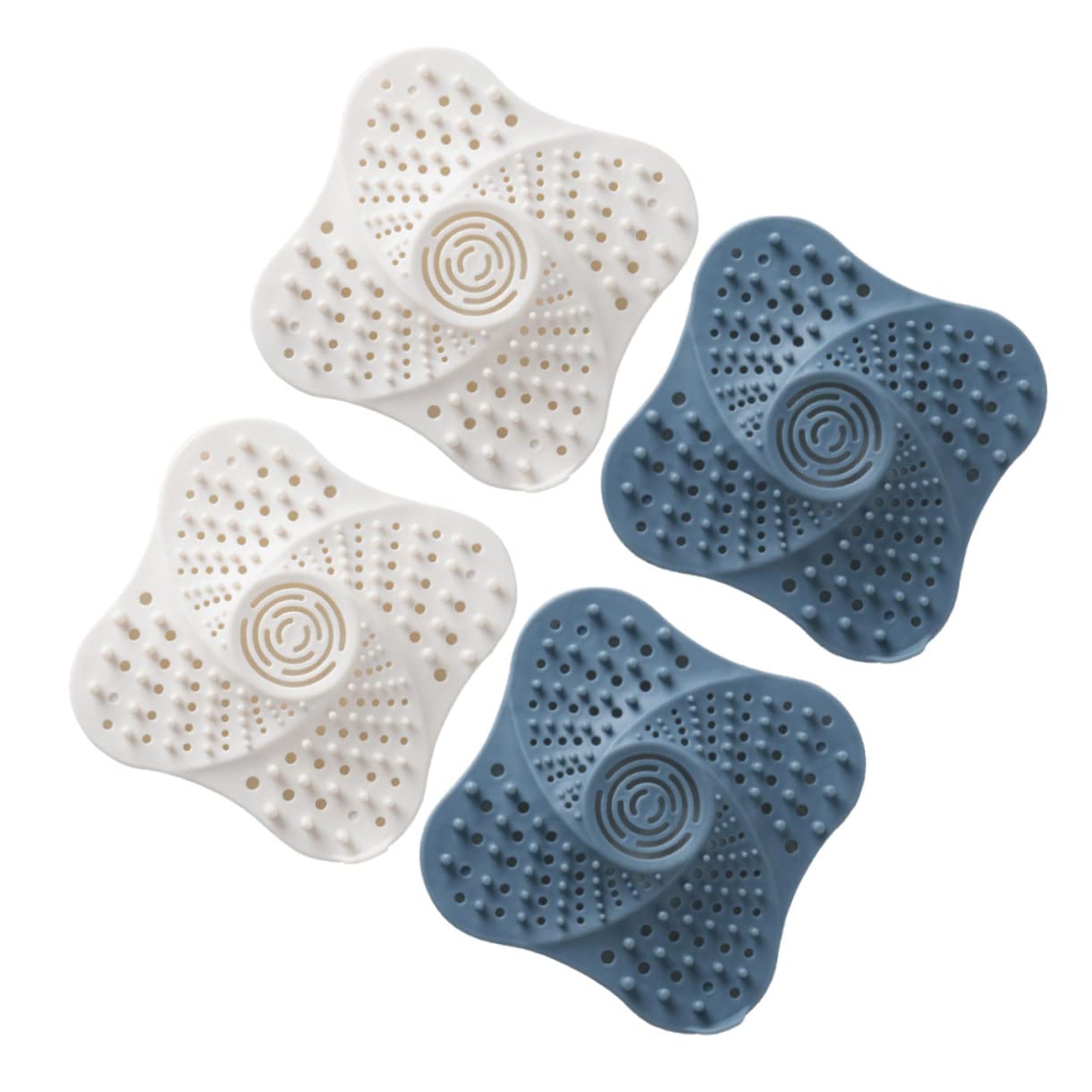 FUDGIO 4pcs Sink Filter Kitchen Sink Covers Draining Meshes Bathtub Drain Strainer Bath Drain Cover Silicone Drain Cover Bathtub Stickers Sink Accessory Kitchen Sink Filter Floor Drain
