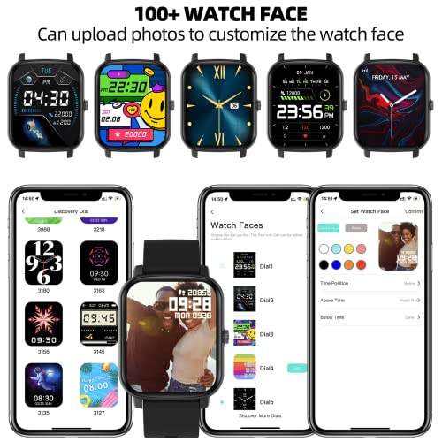 MVEFOIT Two Watches - 1.7'' Phone Smart Watch Answer/Make Calls, Fitness Watch with AI Control Call/Text, Android Smart Watch for iPhone Compatible, Full Touch Smartwatch for Women Men