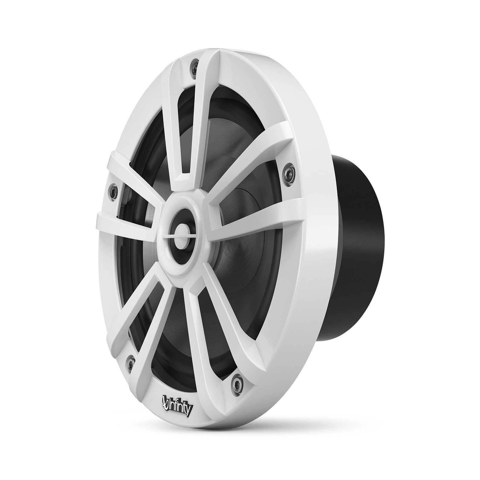 Infinity 622MLW Marine 6.5 Inch RGB LED Coaxial Speakers - White