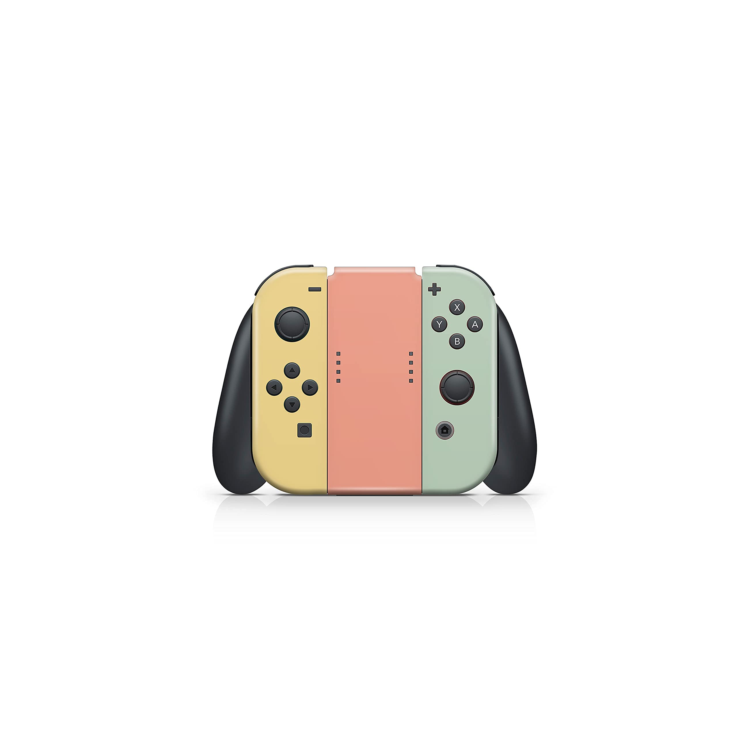 Tacky Design Color Blocking Skin Compatible with Nintendo Switch Skin Wrap Cover, Green Colorwave Skin for Nintendo Switch Stickers, Premium Vinyl 3M Full Wrap Decal.