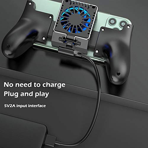 FZZDP Mobile Phone Cooler Handle Semiconductor Cooling Fan Holder for Mobile Radiator Gamepad Controller