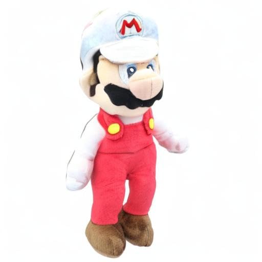 Little Buddy Super Mario All Star Collection 1420 Fire Mario Stuffed Plush, 9.5", Multicolor
