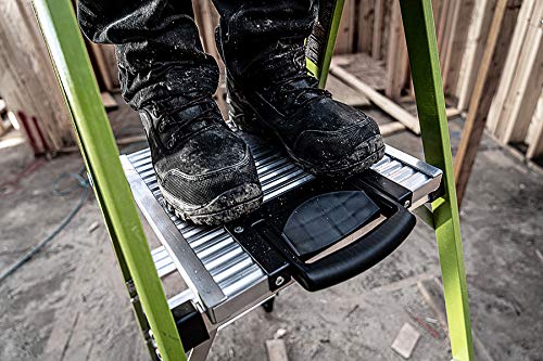 Little Giant Ladders, MightyLite, M4, 4 ft Stepladder, Ground Cue, Fiberglass, Type IAA, 375 lbs weight rating, Green, (15384-001)
