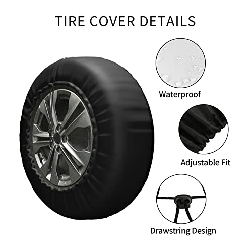 Freemason Masonic Tire Cover Waterproof Sunscreen Wheel Protectors for Trailer Rv SUV and Many Vehicle 15 Inch Tire Cover