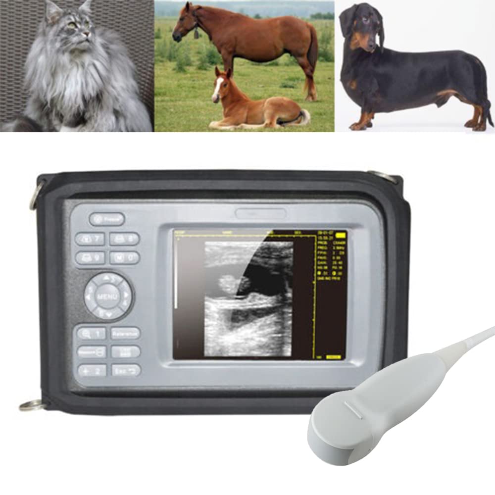 Colilove Portable Vet Ultrasound Machine Digital Handheld Veterinary Ultrasound Scanner Machine with 6.5Mhz Micro Convex Probe Veterinary Pregnancy HandScan V8 for Farm Animals