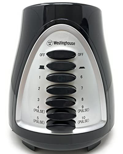 Westinghouse 220 Volts Blender WKBE1008BA -1.5L -10 Speed - Pulse Rotation - Stainless Steel Blade With Glass Jar 220-240 Volts (Not For USE IN USA)